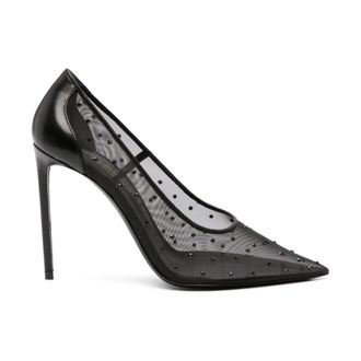 Saint Laurent Anja Pumps mit Kristallverzierung - - Shoes - Damen - Schwarzk - 37 EU