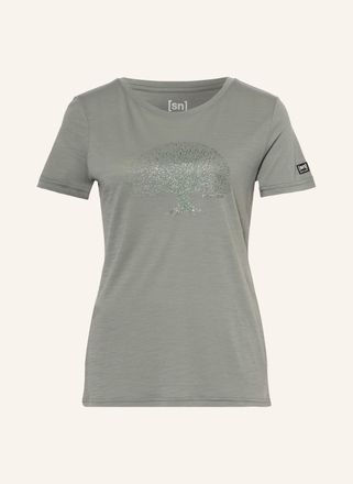 super.natural T-Shirt Tree Of Knowledge Mit Merinowolle gruen