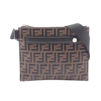 Fendi Pre-owned PVC Coated Canvas Leather Shoulder Bag - Zucchino - - Pre-owned - Damen - Braun - ONE SIZE