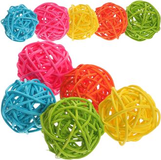 OSALADI 15 St&uuml;ck Aromatherapie Rattanb&auml;lle 16 Zoll Korbgeflecht Dekokugeln f&uuml;r Vasenf&uuml;ller Aromadiffusor Zubeh&ouml;r Mehrfarbig f&uuml;r Tisch und Raumdeko