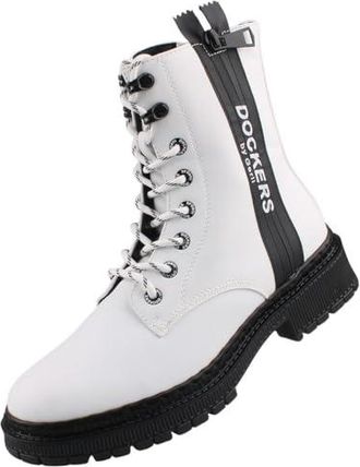 Dockers by Gerli Bottines pour femme, Blanc/noir, 37 EU