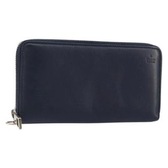 Gucci Portefeuille en cuir Pre-owned - Femme - Pre-owned - Bleu - Taille: ONE Size