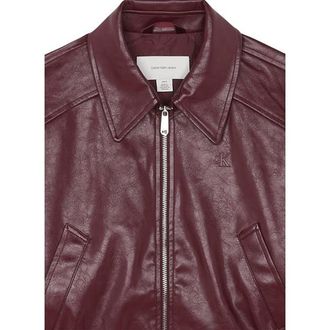 Calvin Klein Bomber court en similicuir