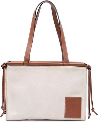 Loewe Shopper - Small Canvas Cushion Tote - Gr. unisize - in Braun - f&uuml;r Damen