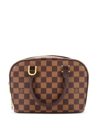 Louis Vuitton mini sac &agrave; main Sarria Damier - Marron