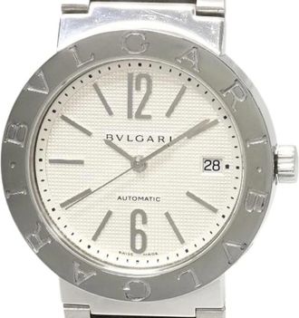 Bulgari Montre Automatique &agrave; Cadran Blanc Pre-owned Bb38Ssauto - Homme - Pre-owned - Blanc - Taille: ONE Size