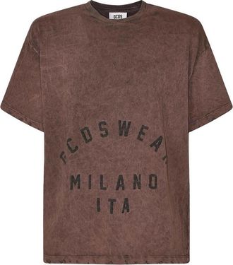 GCDS T-Shirt - Rouge Brun