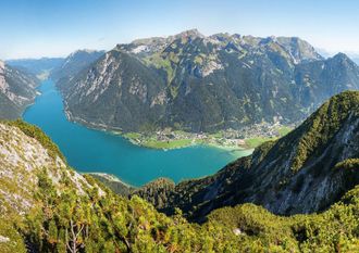 Calvendo Poster 59,4 x 42,0 cm Querformat Gipfelblick vom B&auml;renkopf | Bilder, Kunstdruck, Wandbild, Wanddeko, Prints ohne Rahmen