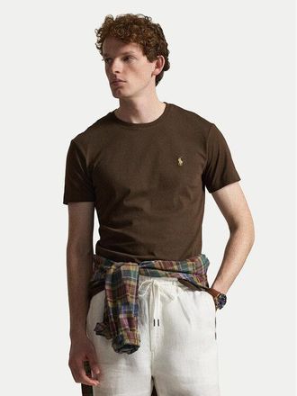 Polo Ralph Lauren T-Shirt 710671438533 Dunkelbraun Custom Slim Fit