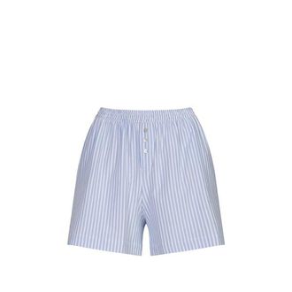 La Nouvelle Short de pyama &agrave; rayures en coton m&eacute;lang&eacute;