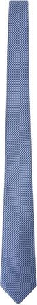 Kiton Cravate 7 plis en soie micro-g&eacute;om&eacute;trique - Homme - Accessoires - Bleu - Taille: ONE Size