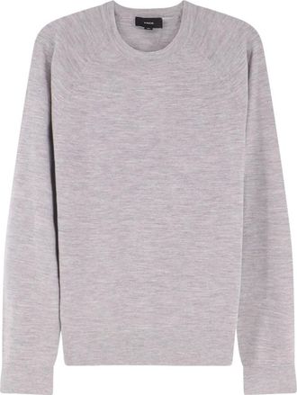 Vince Homme, Pulls, Gris, Taille: L Pull en laine et cachemire poids plume &agrave; col rond