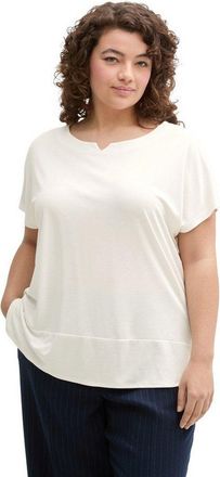Tom Tailor T-Shirt mit kleinem Schlitz