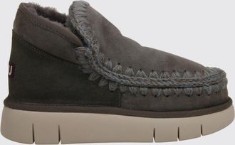 Mou Bottines Eskimo Bounce en daim avec coutures contrastantes
