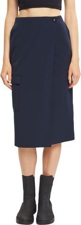 Esprit Collection Damen 082eo1d313 Rock, Navy, 36 EU