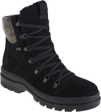 Rieker Booties X8200-00, Womens Winter Boots, Black, 38 EU