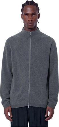 Our Legacy Line Zip Cardigan - - Knitwear - Herren - Grau - 2XL