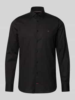 Tommy Hilfiger Tailored Slim Fit Businesshemd aus Baumwoll-Mix