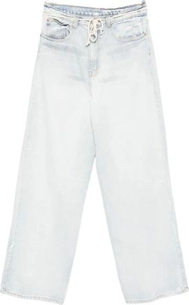 RRR123 Rrr123, Homme, Jeans, Bleu, Taille: W30 Jean D&eacute;contract&eacute; D&eacute;lav&eacute; &agrave; Cordon de Serrage