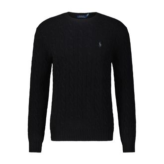 Polo Ralph Lauren Homme, Pulls, Noir, Taille: XL Pull en maille torsad&eacute;e