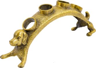 SOLUSTRE POPETPOP Weinstopper Halterung aus Zinklegierung mit 4 L&ouml;chern Flaschenverschlusshalter und Abtropfgestell Weinregal f&uuml;r Weinliebhaber Tisch Weinstopp