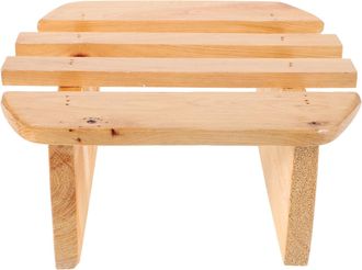 Luxshiny WOONEKY Runder Holz fu&szlig;hocker Ergonomisch f&uuml;r Sauna und Fu&szlig;bad Glatte Oberfl&auml;che f&uuml;r Komfortable Fu&szlig;st&uuml;tze Vielseitiger Badehocker f&uuml;r Wohnzimmer Schl