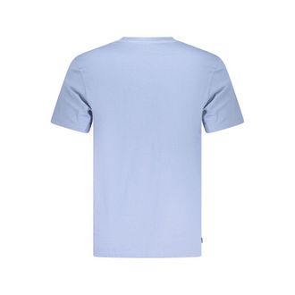 Timberland Logo-Print Organic Cotton T-Shirt - Blue