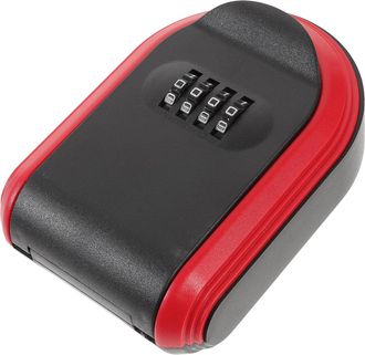 Garneck Alipis Schl&uuml;sseltresor mit Zahlenschloss Wandmontage Roter Schl&uuml;sselkasten aus Robustem Material Abschlie&szlig;barer Schl&uuml;sselhalter f&uuml;r Au&szlig;enbereich und E
