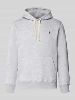 Review Slim Fit Hoodie mit Logo-Stitching