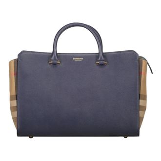 Burberry Sac Banwell moyen mod&egrave;le deux fa&ccedil;ons - Femme - Sacs - Bleu - Taille: ONE Size