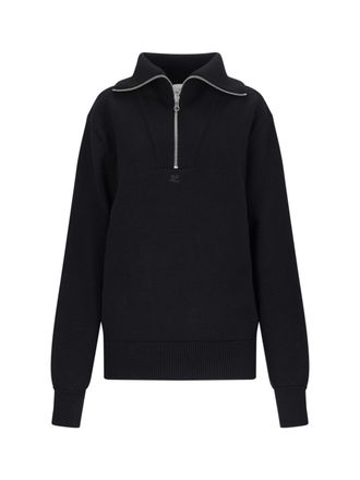 Courrèges Pullover Mit Stehkragen Trucker