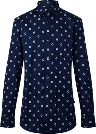 Ted Baker Hemd f&uuml;r Herren, Lang&auml;rmlig (Marine)