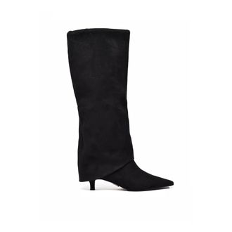 Steve Madden Femme, Chaussures, Noir, Taille: 38 1/2 EU Botte en Daim