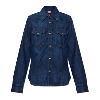 Diesel De-Waves Denimhemd - - Blouses & Shirts - Damen - Blau - S