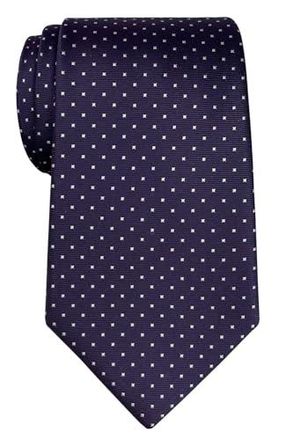 Retreez Cravate Tiss&eacute;e &Agrave; pois &agrave; &eacute;pingles pour homme - Violet et Blanc