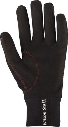 Wilson Staff Damen Golf-Winterhandschuh, Winter, Material-Kombi, Gr&ouml;&szlig;e: L, Linkshand, LLH, schwarz, WGJA00111L
