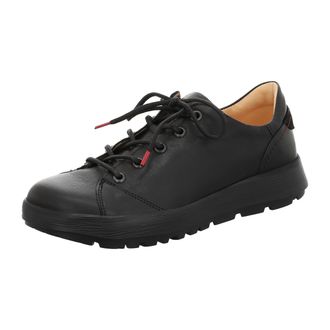 Think Damen COMODA chromfrei gegerbte nachhaltige Halbschuhe, SCHWARZ/Kombi 0000