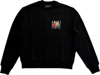 Amiri MA Drip Collage Crewneck - - Sweatshirts & Hoodies - Herren - Schwarzk - S