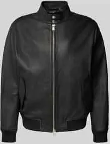 HUGO BOSS Regular Fit Jacke aus echtem Lammleder Modell MOINER