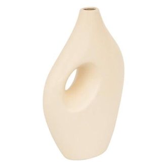 Atmosphera Atmosphera - Vase c&eacute;ramique NOLA Beige h30cm