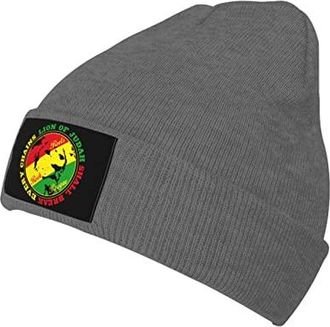 Generic Bonnet Beanie Lion Roots Rock Reggae Amples Knit Beanie Élégant Skull Casquette pour Femme À Pied Ski
