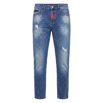 Philipp Plein Neue Tapered Fit Jeans Basic - - Jeans - Herren - Blau - W34