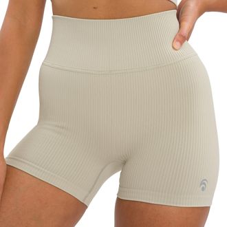 OCEANSAPART Maya Radlerhose Damen - Kurze Sporthose mit High Waist Design - Komfortable Gym Shorts aus recyceltem Polyamid - Kurze Radlerhose Damen f&uuml;r Yoga & Fit