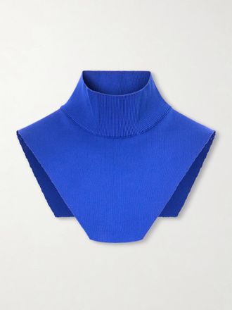 Jil Sander Plastron En Mailles - Bleu