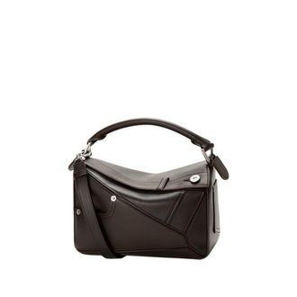 Loewe Petit sac Puzzle Panta en cuir de veau brillant