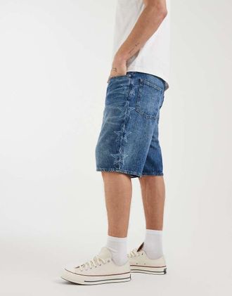 Tommy Jeans Jamie - Relaxed-Fit-Shorts in mittlerer Waschung-Blau
