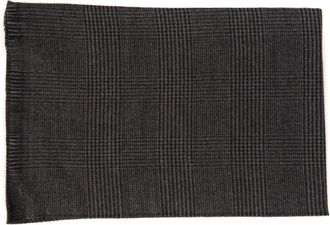 Canali Homme, Accessoires, Gris, Taille: ONE Size Chequered Scarf