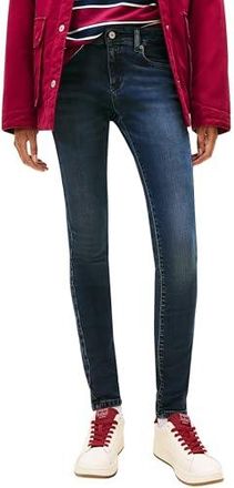 Tommy Jeans Sophie LW Skn Ei1260 Dw0Dw22451 Tr&egrave;s Mince, Denim (Denim Blue Black), 25W / 28L Femme