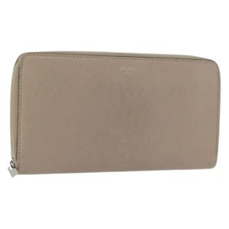 Celine Portefeuille Long Vintage dOccasion - Femme - Pre-owned - Beige - Taille: ONE Size