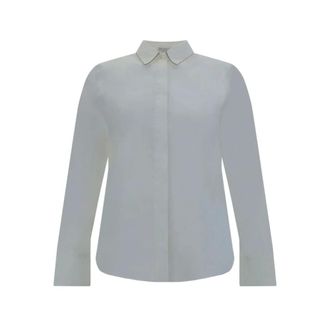 Brunello Cucinelli Damen, Blusen & Hemden, Weiß, LGröße